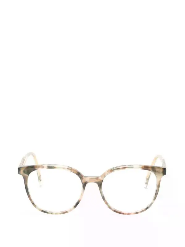Zadig&Voltaire Tortoiseshell-effect Round-frame Glasses - Neutrals