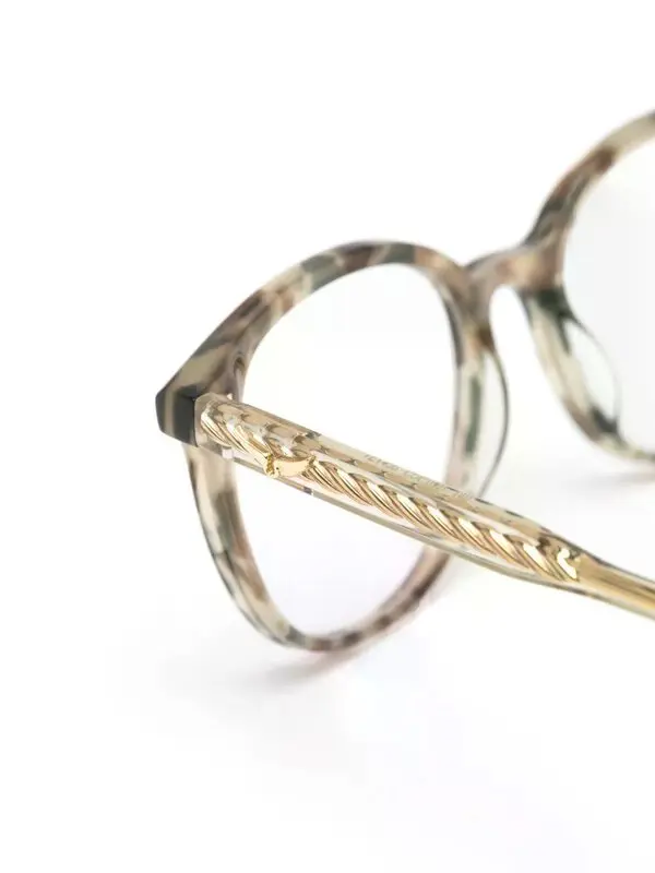 Zadig&Voltaire Tortoiseshell-effect Round-frame Glasses - Neutrals