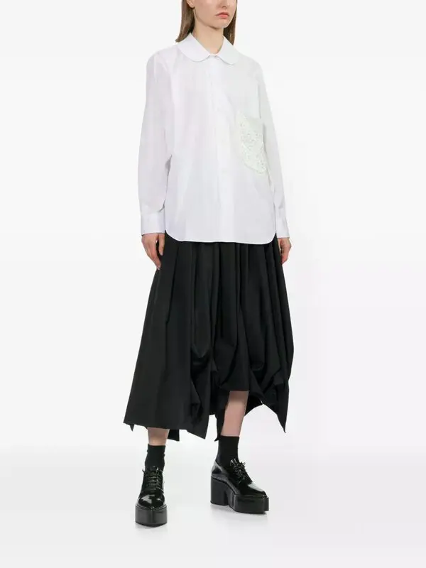 Comme Des Garçons Asymmetric Panelled Shorts