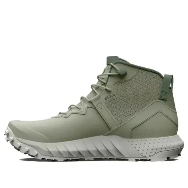 Under Armour Micro G Valsetz Trek Mid Leather Waterproof Tactical Boots - Olive Green