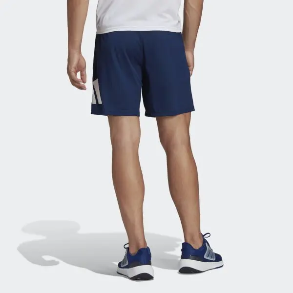 Adidas Train Essentials Logo Training Shorts - Navy/white