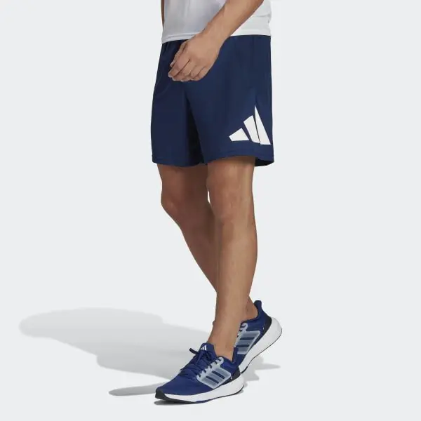 Adidas Train Essentials Logo Training Shorts - Navy/white