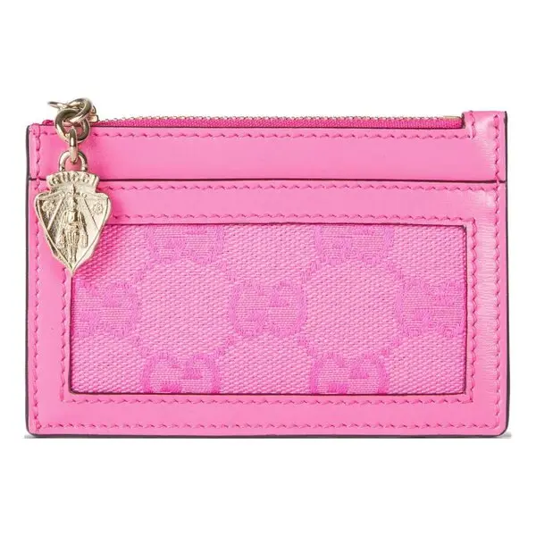 Gucci Luce Card Case Wallet - Pink