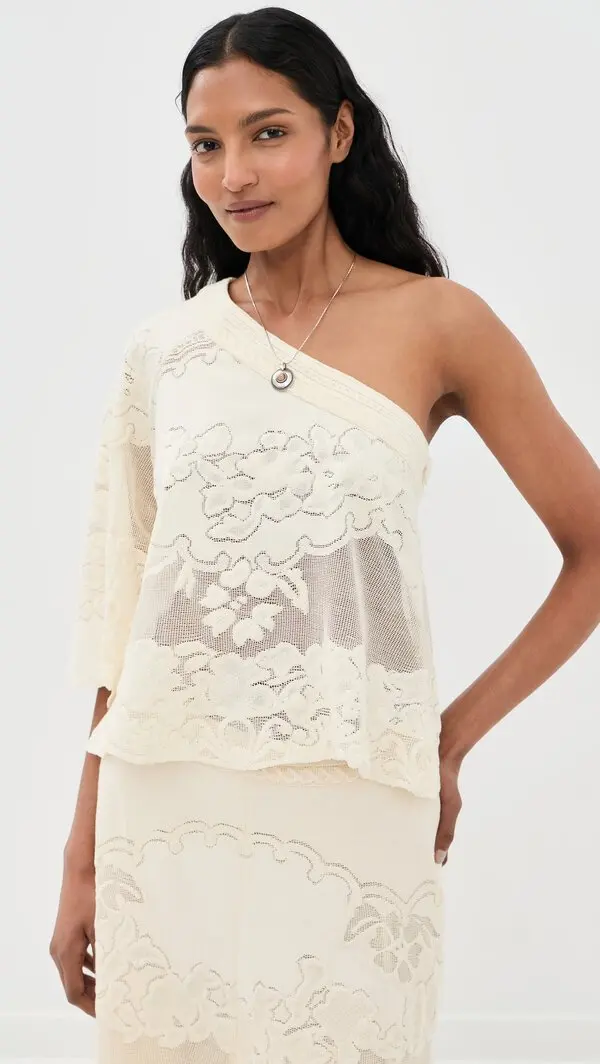Isabel Marant Étoile Shilo One-shoulder Bell Sleeve Top