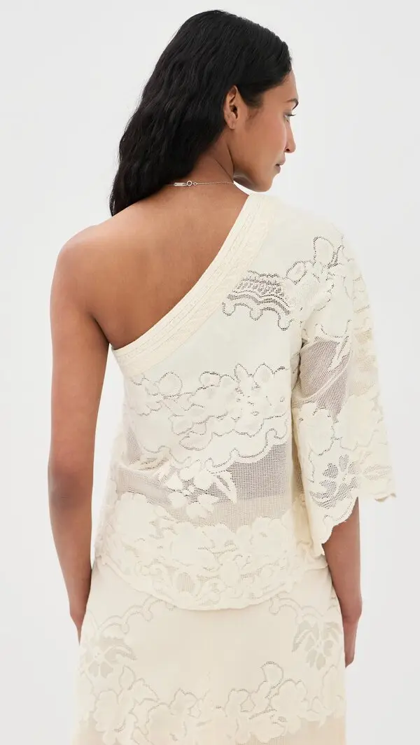Isabel Marant Étoile Shilo One-shoulder Bell Sleeve Top