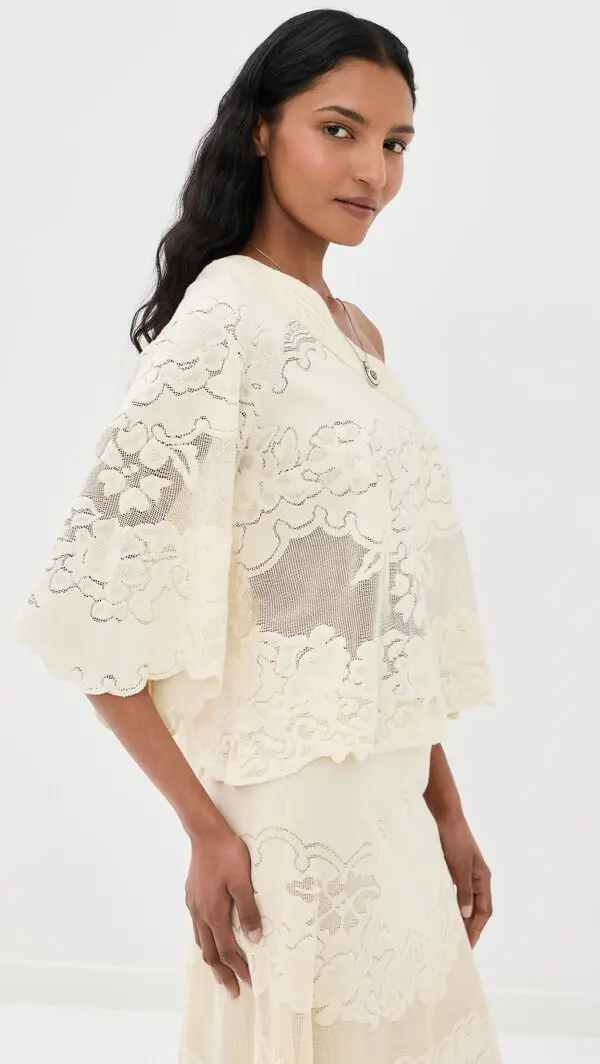 Isabel Marant Étoile Shilo One-shoulder Bell Sleeve Top