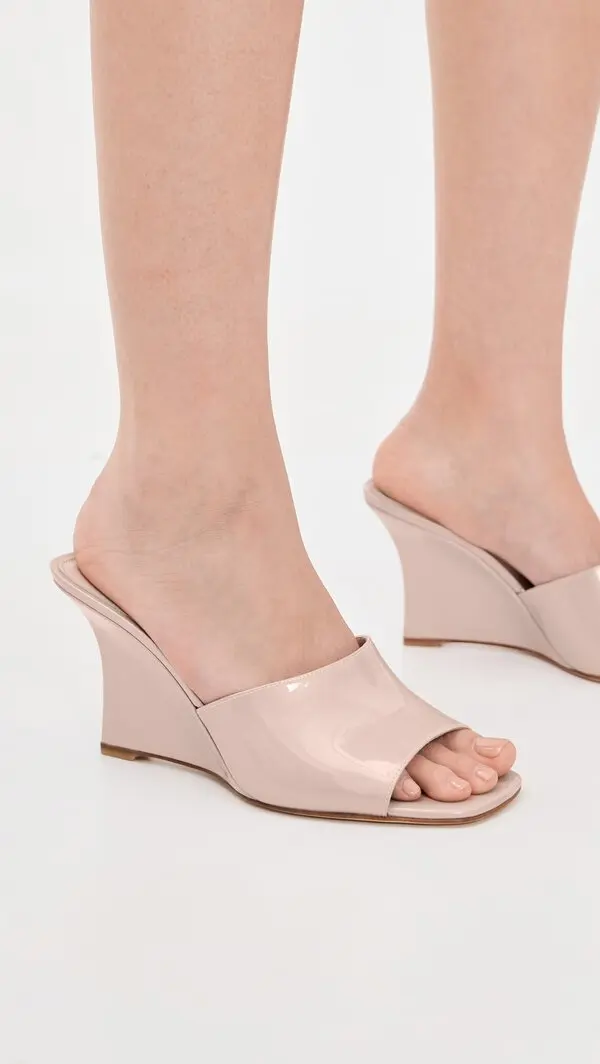 STUART WEITZMAN Vinnie Wedge Mules