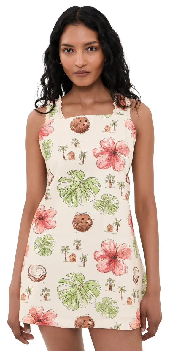 BAILEY ROSE Floral Mini Dress - Cream