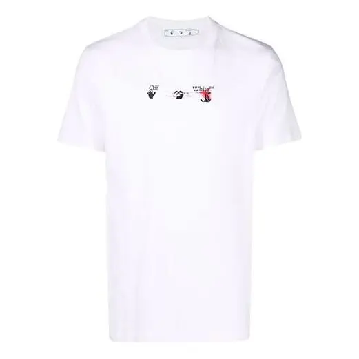 Off-White Fw21 Arrow Pattern Short Sleeve Version - White