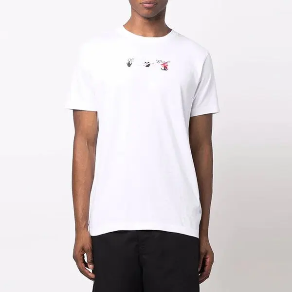 Off-White Fw21 Arrow Pattern Short Sleeve Version