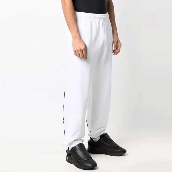 Off-White Fw21 Elastic Waistband Sports Pants/trousers/joggers - White