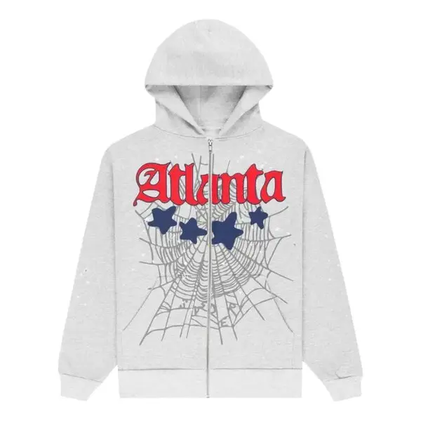 SP5DER Atlanta Full Zip Hoodie - Grey