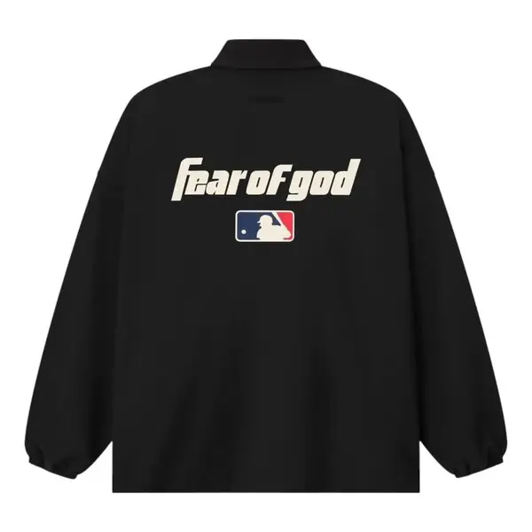 Fear Of God Mlb Coaches Jacket - Black