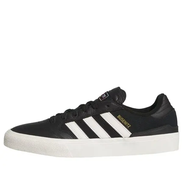 Adidas Busenitz Vulc Ii "black Gold Metallic - Core Black/chalk White/gold Metallic