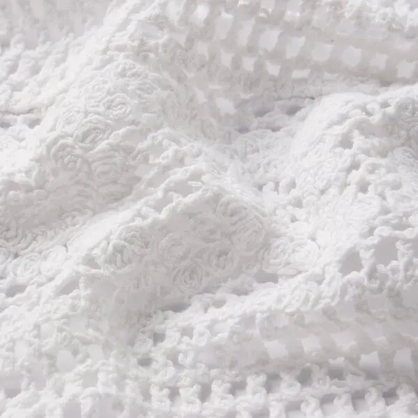 SKIMS Crochet Long Skirt | White | | Swim Cover Ups