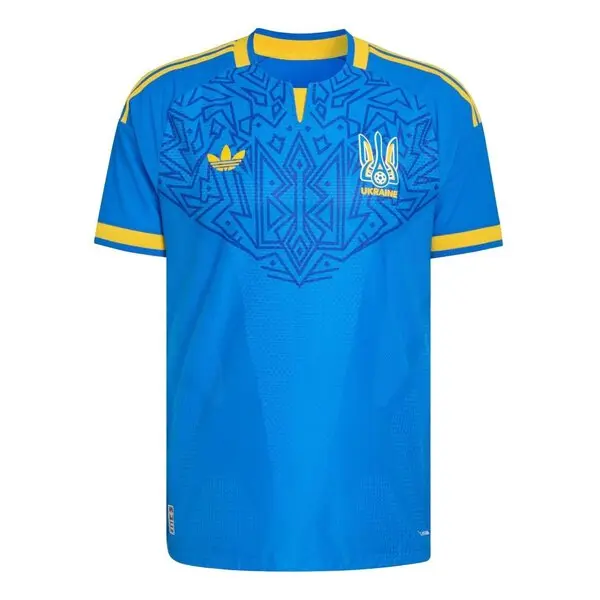 Adidas Ukraine 2026 Away Authentic Jersey - Glow Blue