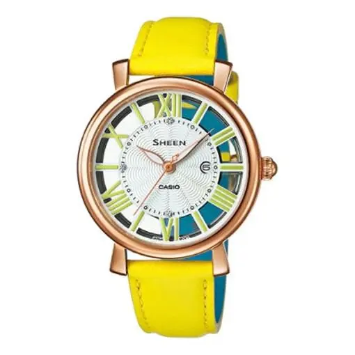 Casio Sheen Analog Fashion Watch - Yellow