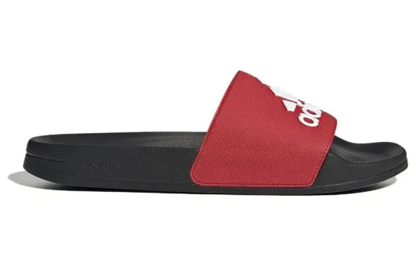 Adidas Adilette Slides - Red/black