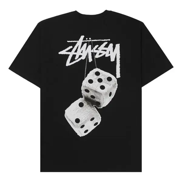 StÜssy Fuzzy Dice T-shirt - Black