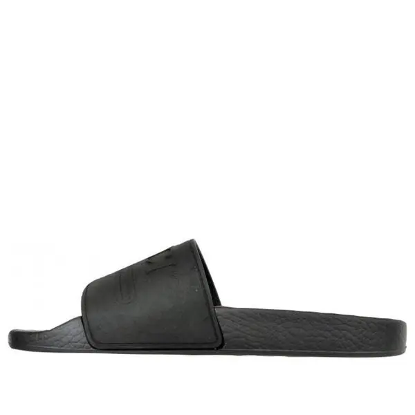 Gucci Logo Rubber Slide - Black