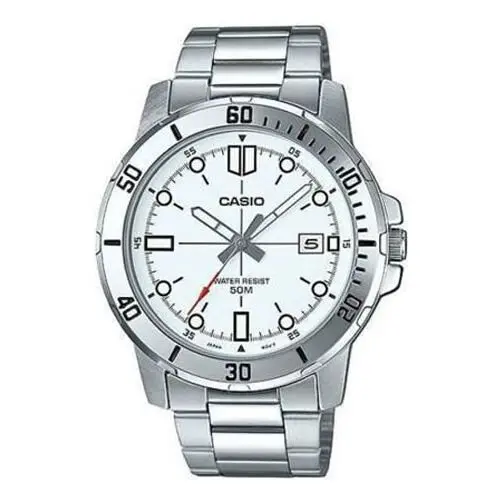 Casio Stainless Steel Analog Watch - Silver
