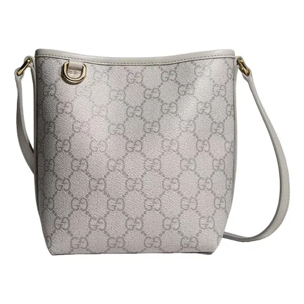 Gucci Gg Emblem Nano Bucket Bag - Grey