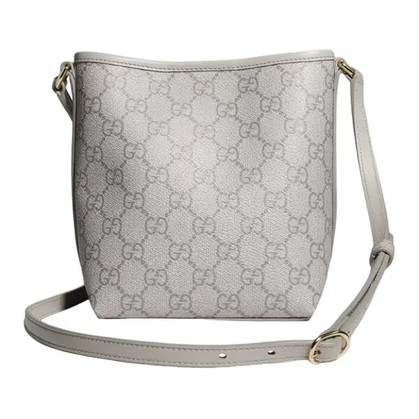 Gucci Gg Emblem Nano Bucket Bag - Grey