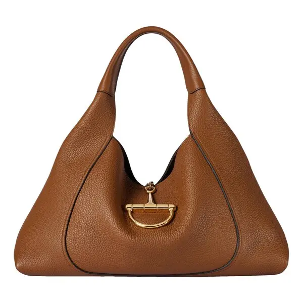 Gucci Softbit Maxi Shoulder Bag - Brown