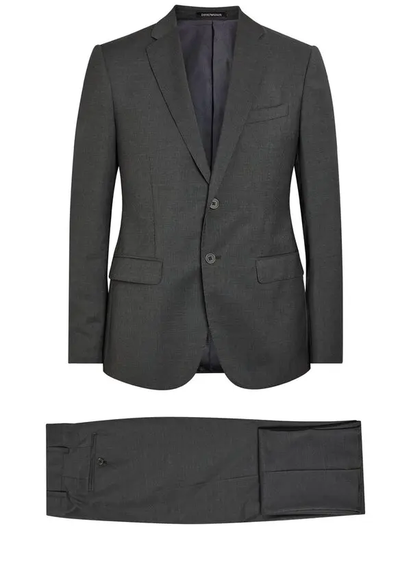 Emporio Armani Checked Wool Suit