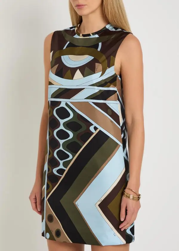 Emilio Pucci Printed Silk Mini Dress