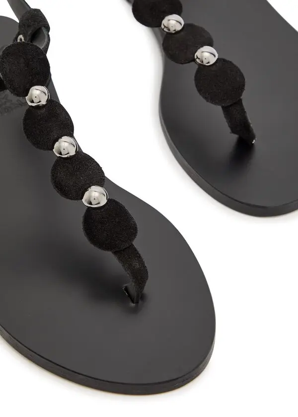 ANCIENT GREEK SANDALS Ilida Studded Suede Sandals