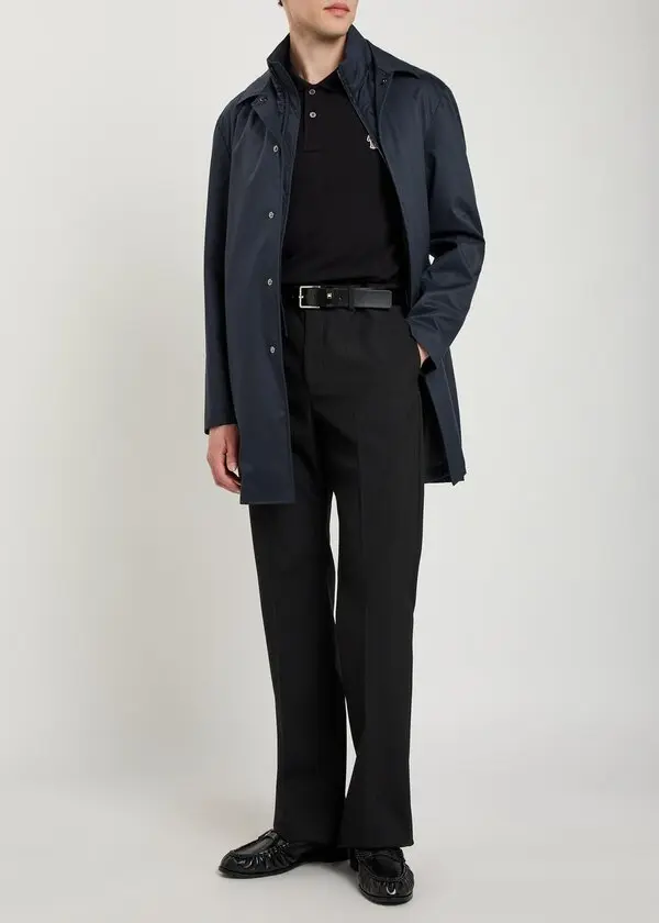 Paul Smith Appliquéd Piqué Cotton Polo Shirt - Black