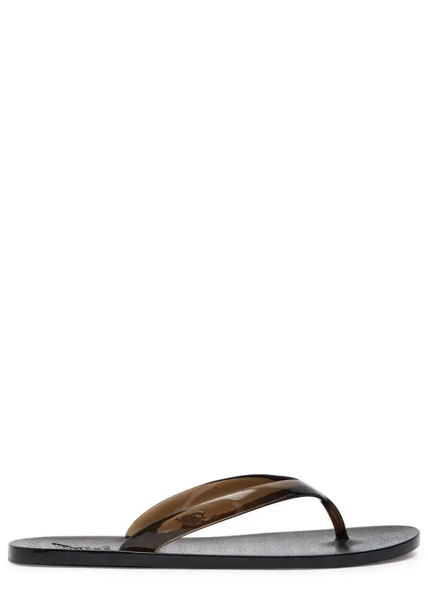 ANCIENT GREEK SANDALS Rubber Flip Flops - Black