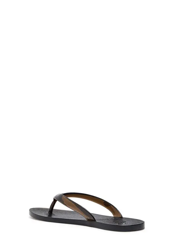 ANCIENT GREEK SANDALS Rubber Flip Flops - Black