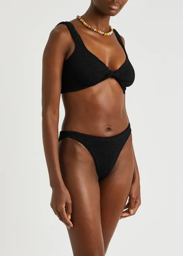 Hunza G Juno Seersucker Bikini - Black