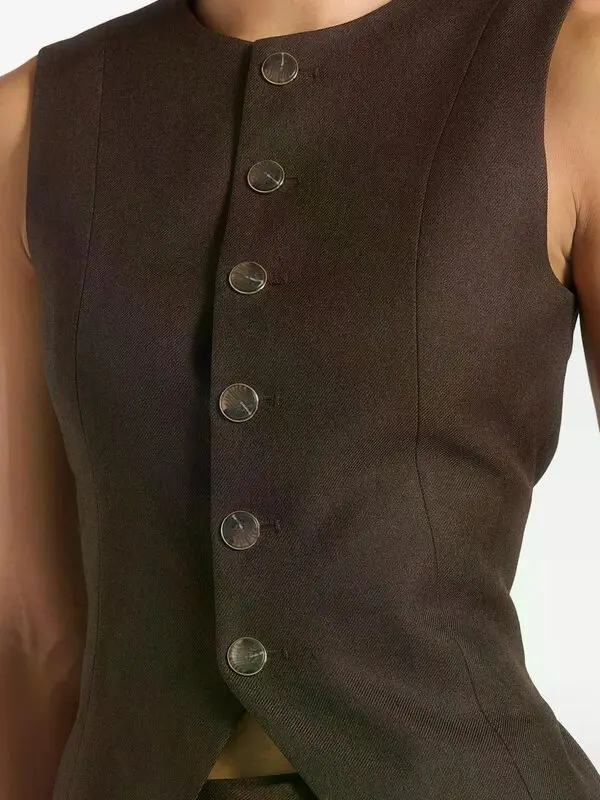 Manière De Voir Tailored Cinch Waist Waistcoat