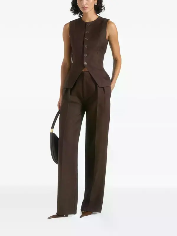 Manière De Voir Tailored Crew Neck Cinch Waistcoat
