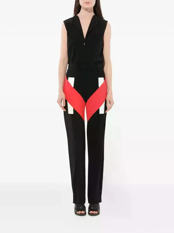 Givenchy Colour-block Tailored Trousers - Black