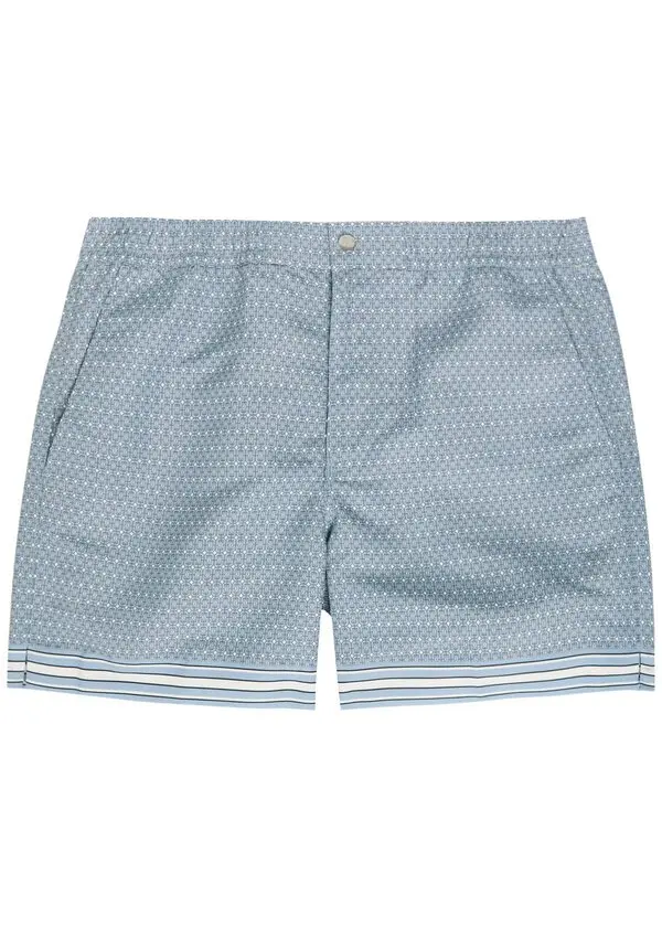 CHE Ché Lucena Printed Shell Swim Shorts - Light Blue