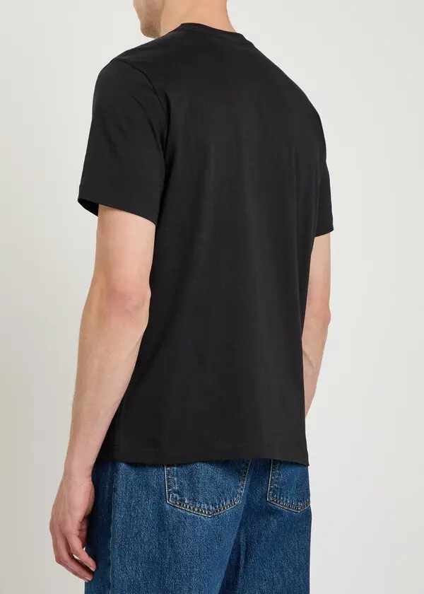 Paul Smith Slides Printed Cotton T-shirt - Black