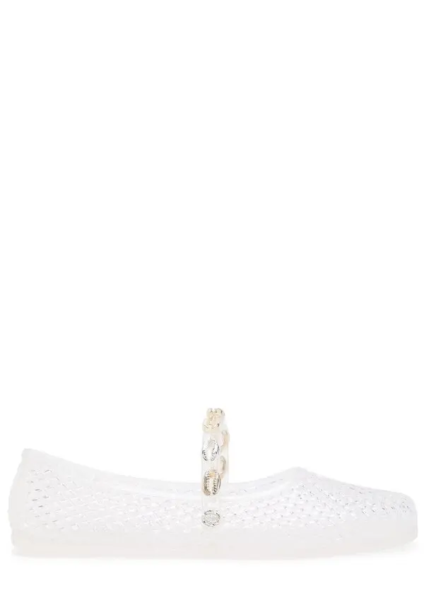 ANCIENT GREEK SANDALS Iro Shell-embellished Sandals - White
