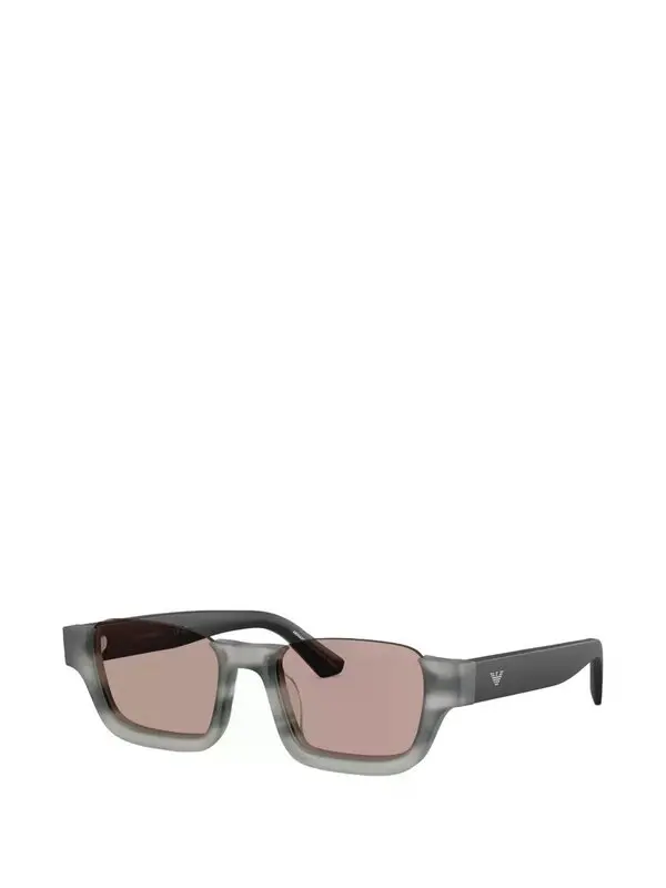 Emporio Armani Rectangle Frame Sunglasses - Grey