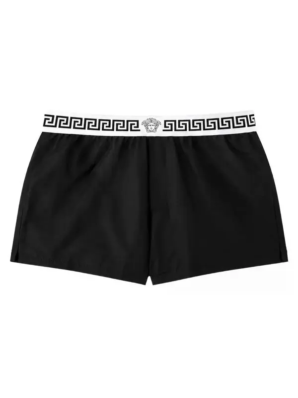 Versace Greca Border Medusa Swim Shorts - Black