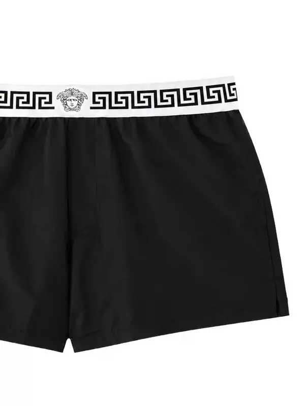 Versace Greca Border Medusa Swim Shorts - Black