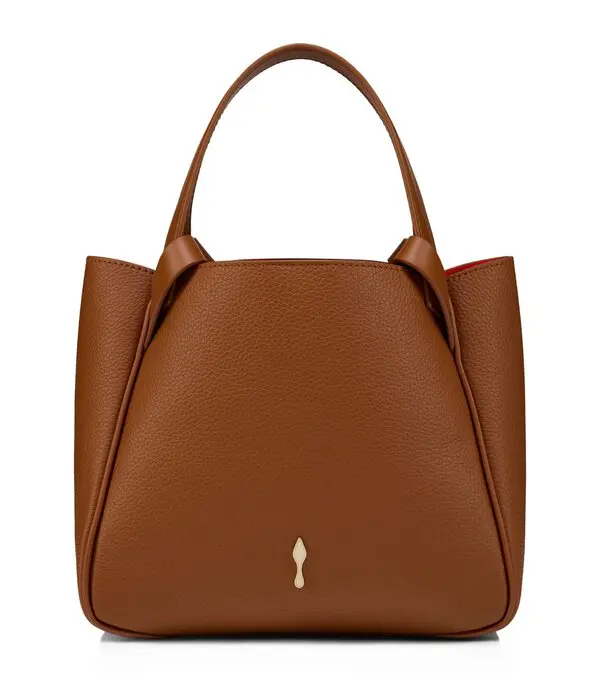 CHRISTIAN LOUBOUTIN Bettina Mini Leather Tote Bag - Brown