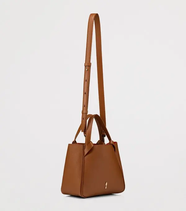 CHRISTIAN LOUBOUTIN Bettina Mini Leather Tote Bag - Brown