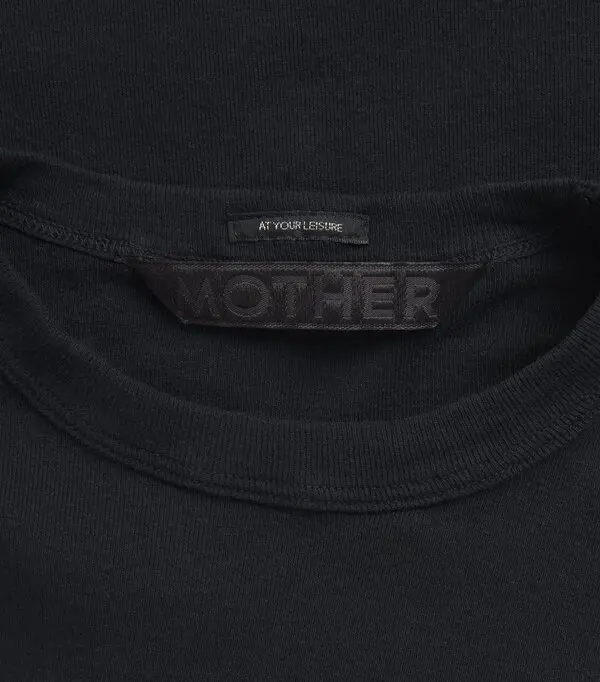 MOTHER Cotton Ribbed Long-sleeve T-shirt
