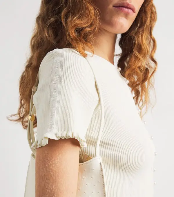 Sandro Knit Ruffled Slim Cardigan