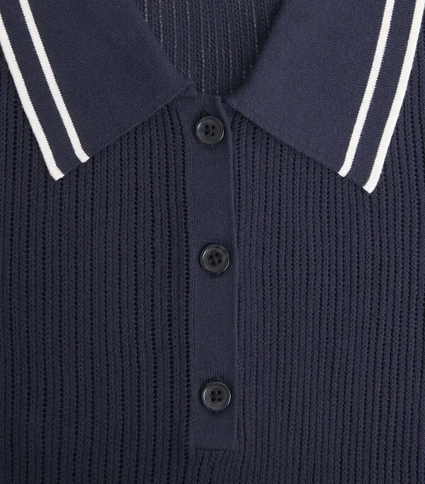7 For All Mankind Crochet Polo Shirt