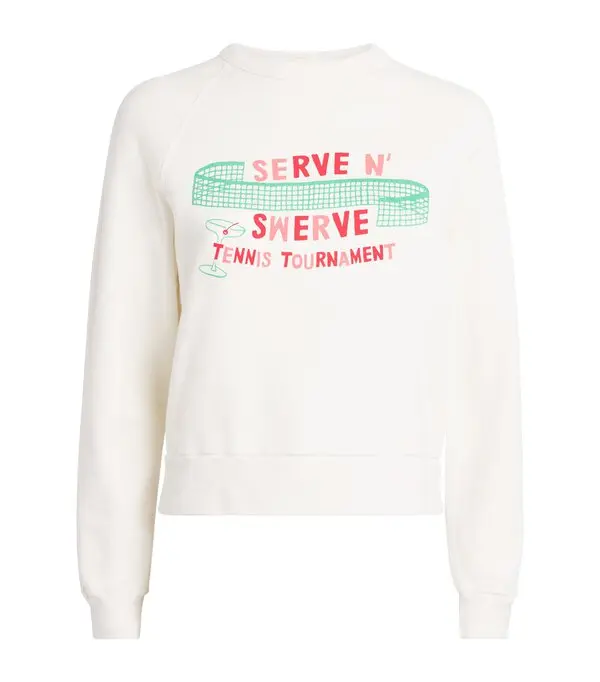 MOTHER Cotton Itty Concert Sweater - White